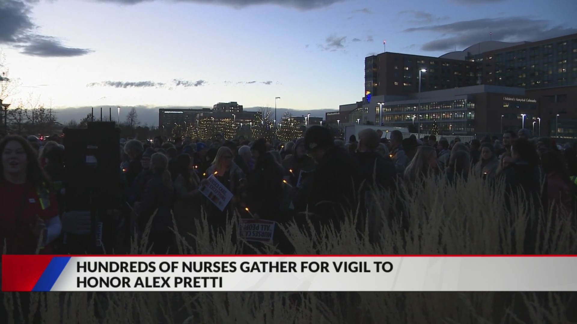 Colorado nurses hold candlelight vigil for VA nurse Alex Pretti killed ...
