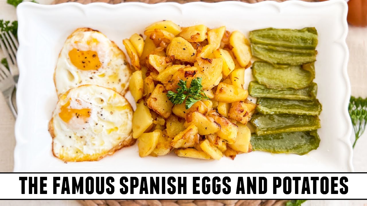 Spanish eggs with potatoes and peppers: Classic savory recipe