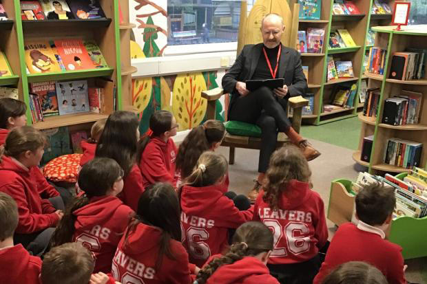 Mark Gatiss opens new library at his former County Durham school
