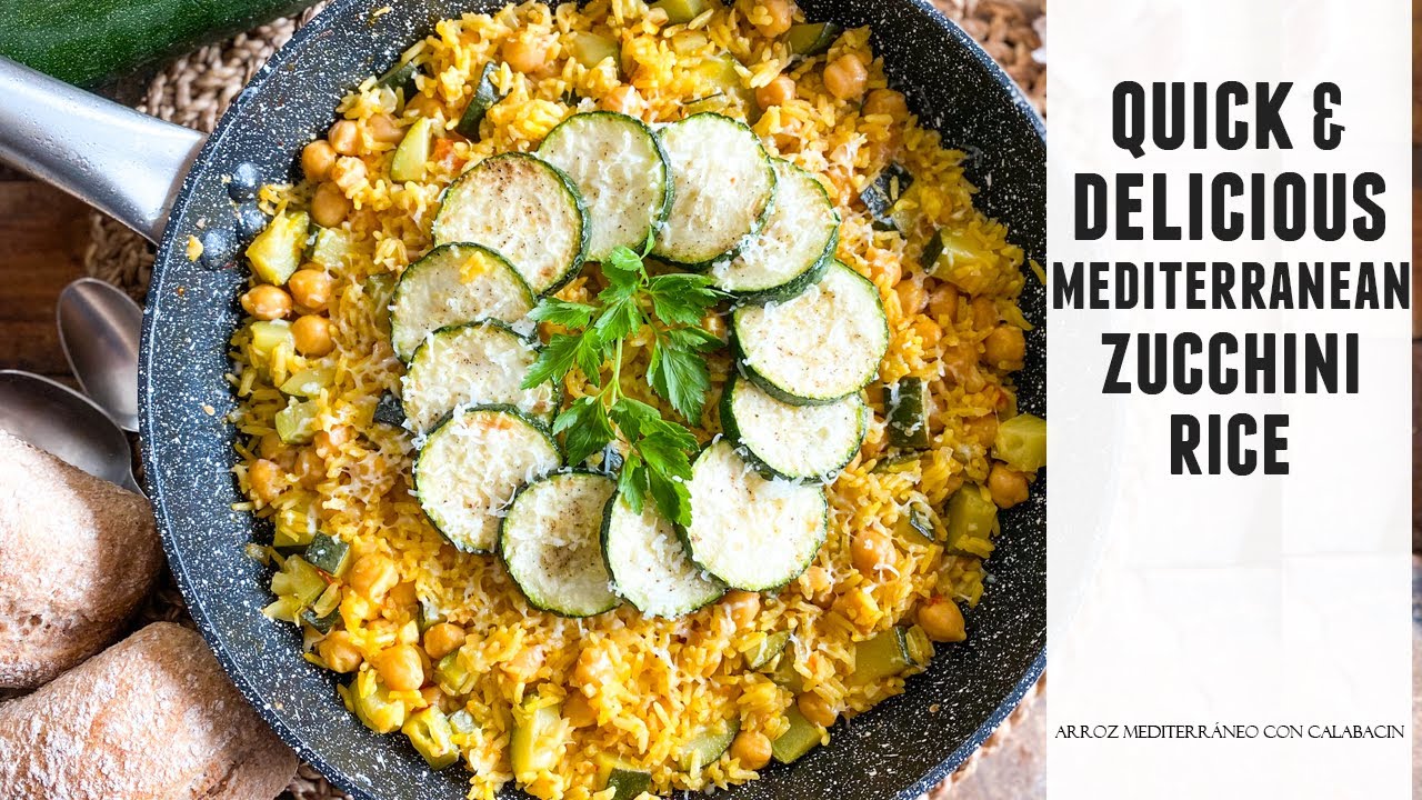 Mediterranean zucchini rice: Savory, veggie-packed protein-rich recipe