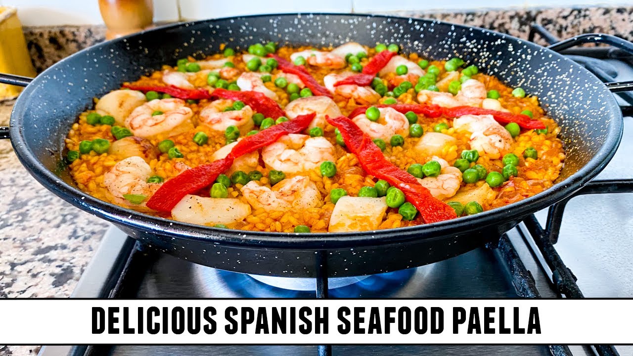 Seafood paella | Quick and easy flavor-packed recipe
