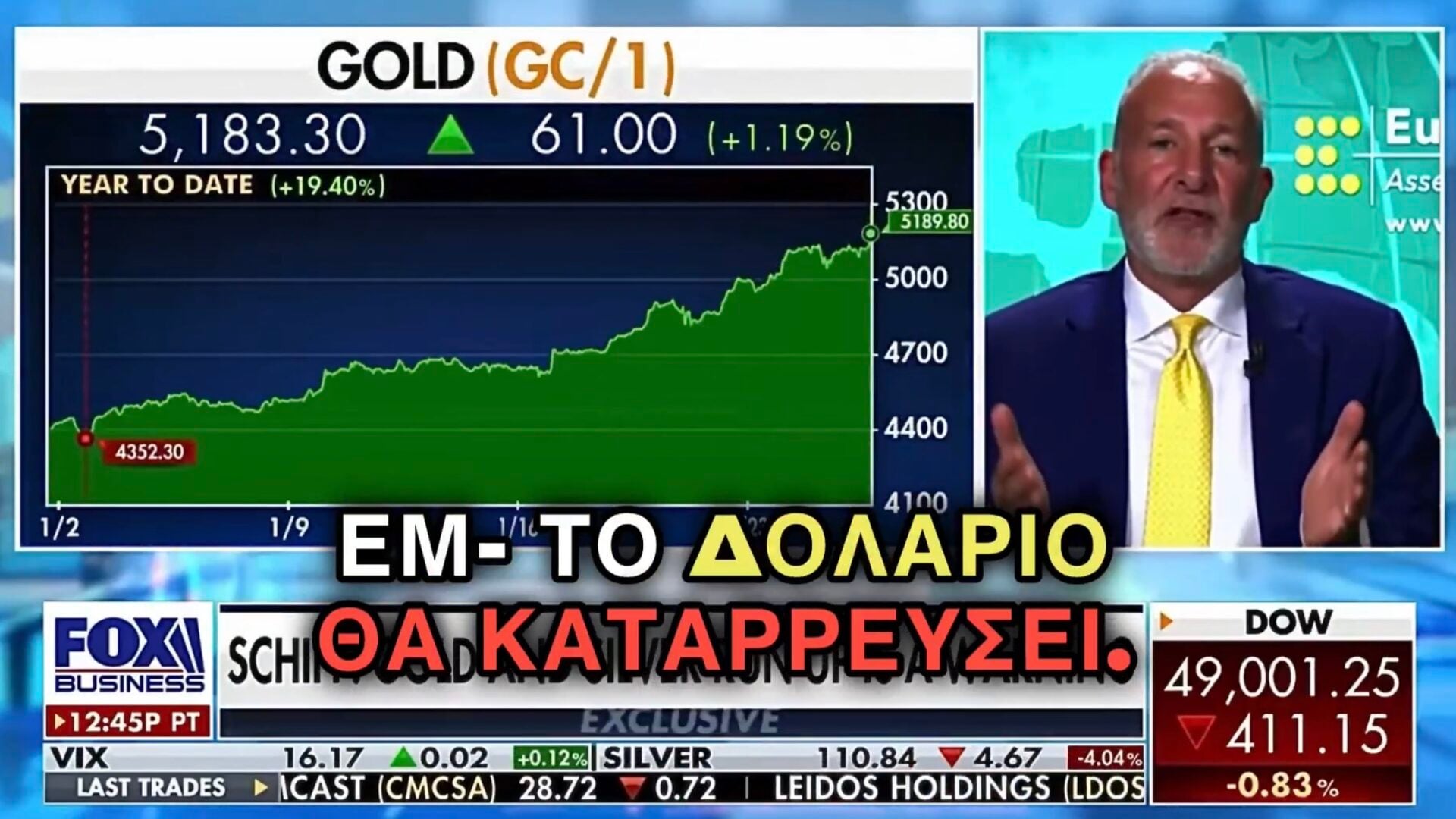 Τη συντριβή του δολαρίου και την καταστροφή της αμερικανικής οικονομίας ...