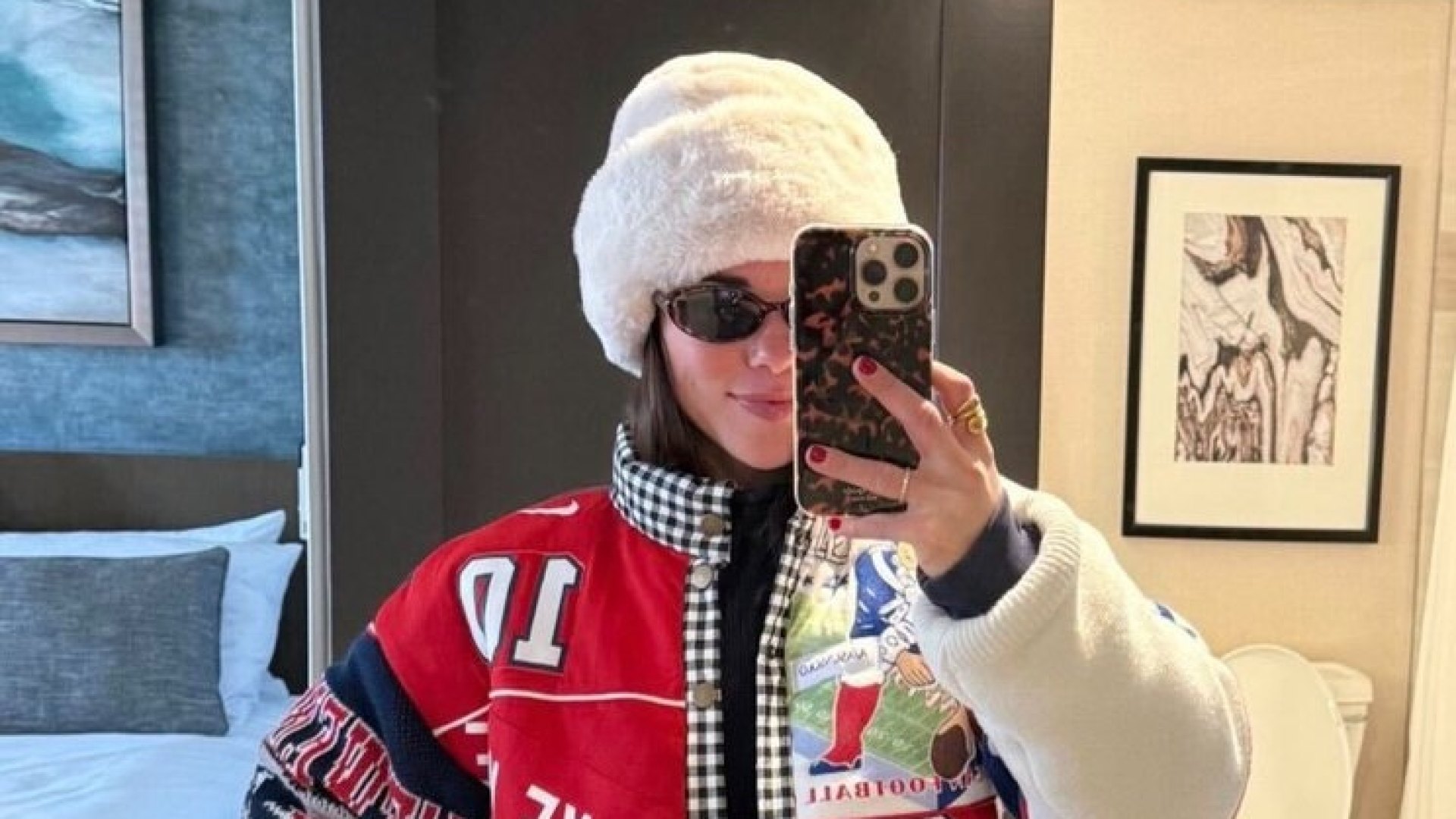 Designer behind Patriots WAG Ann Michael Maye's jacket reveals custom ...