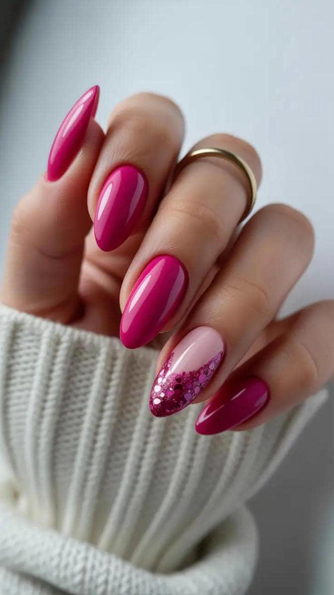7 inspirasi nail art nuansa fuchsia yang fresh dan feminin