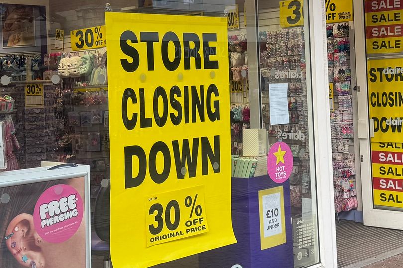 Store in Sutton Coldfield 'closing down' as chain goes into administration