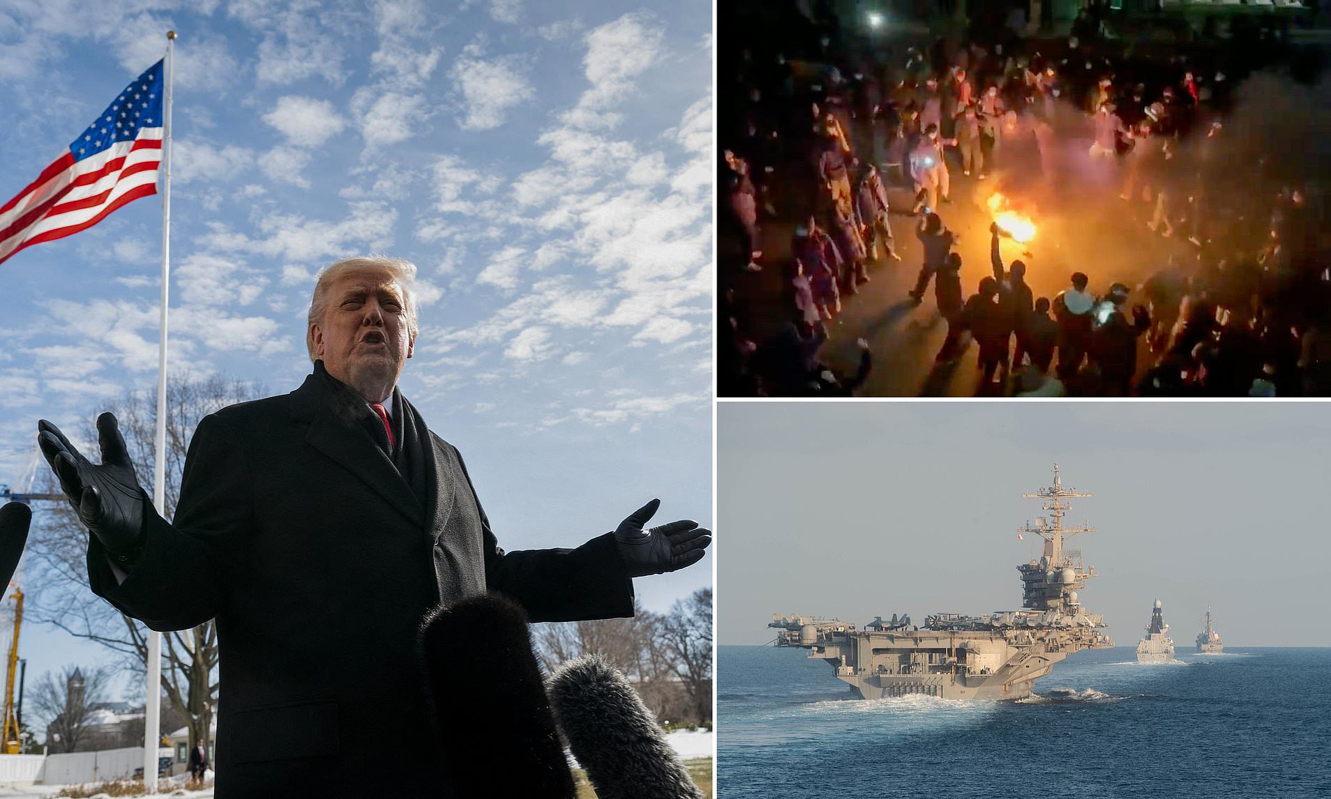 Trump looks at toppling Tehran: President is looking to hit Iran's ...