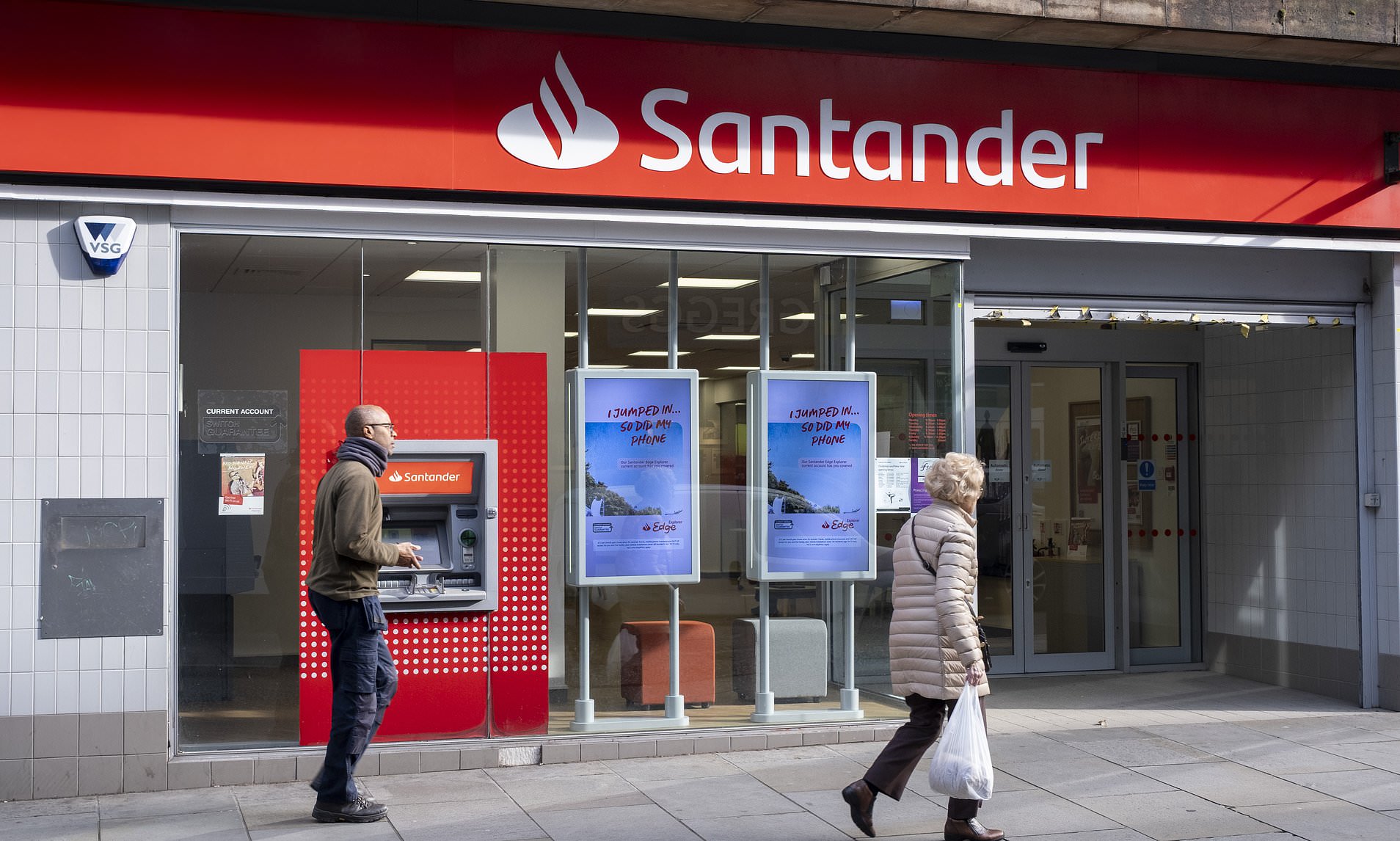 Santander is to close 44 bank branches - check to see if yours is affected