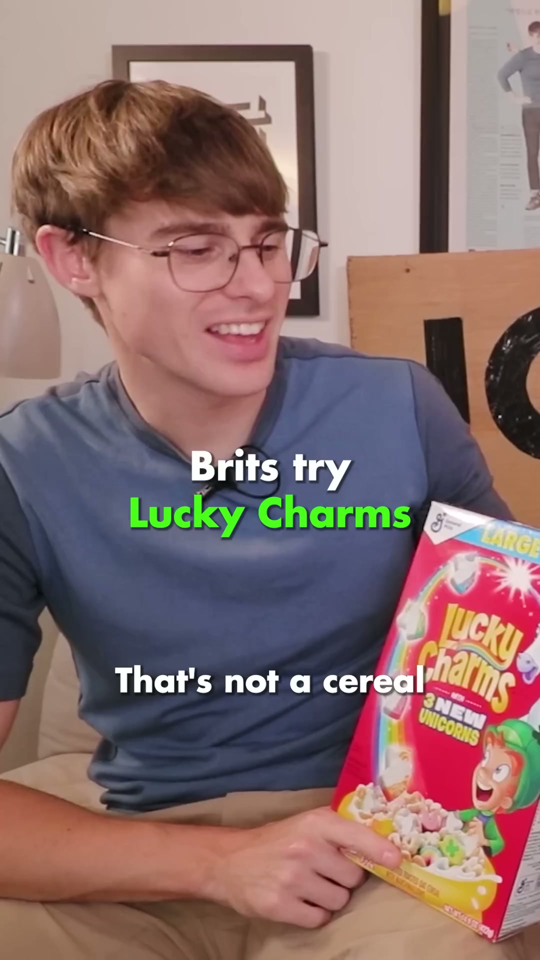 British guys try 'marshmallows only' Lucky Charms – sugar overload ...
