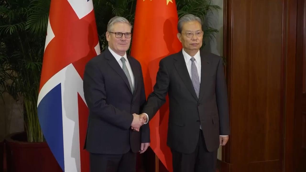 UK Prime Minister Starmer meets Zhao Leji, chairman of China's National ...