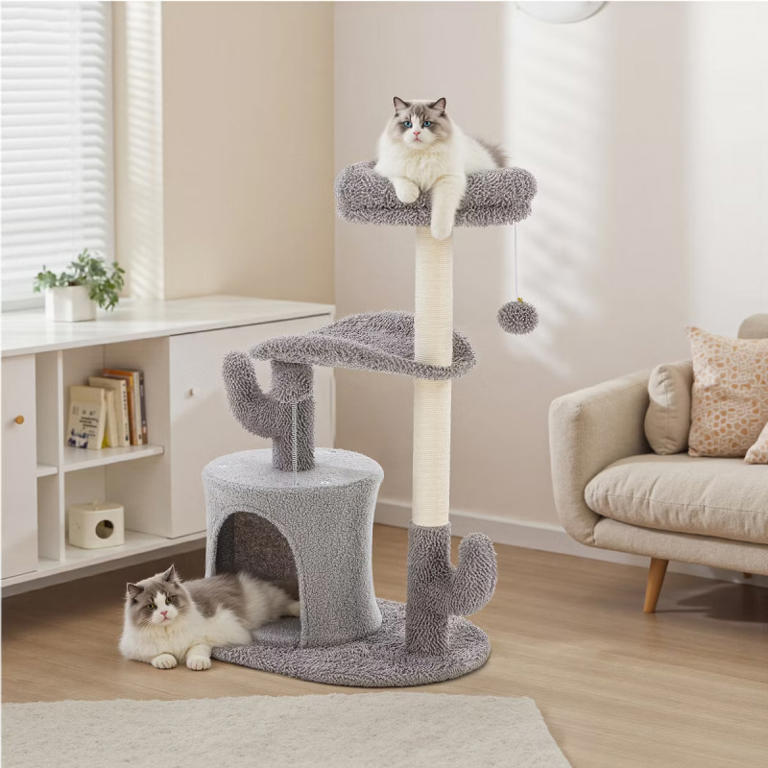 Target's 33-inch cat tree offers comfort, play and space-saving design