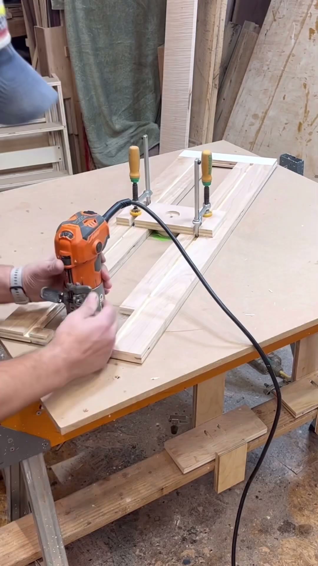 No hole circle jig prototype #woodworking #tools #workshop