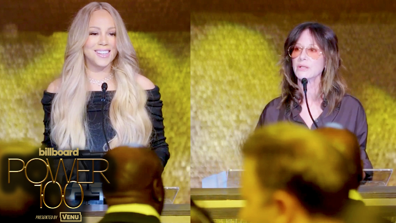 Mariah Carey presents the Executive of the Decade Award to Jody Gerson ...