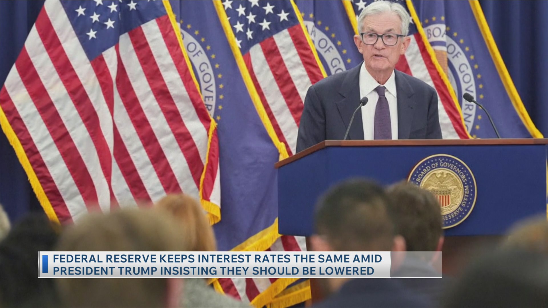 Federal Reserve keeps interest rates the same amid President Trump ...