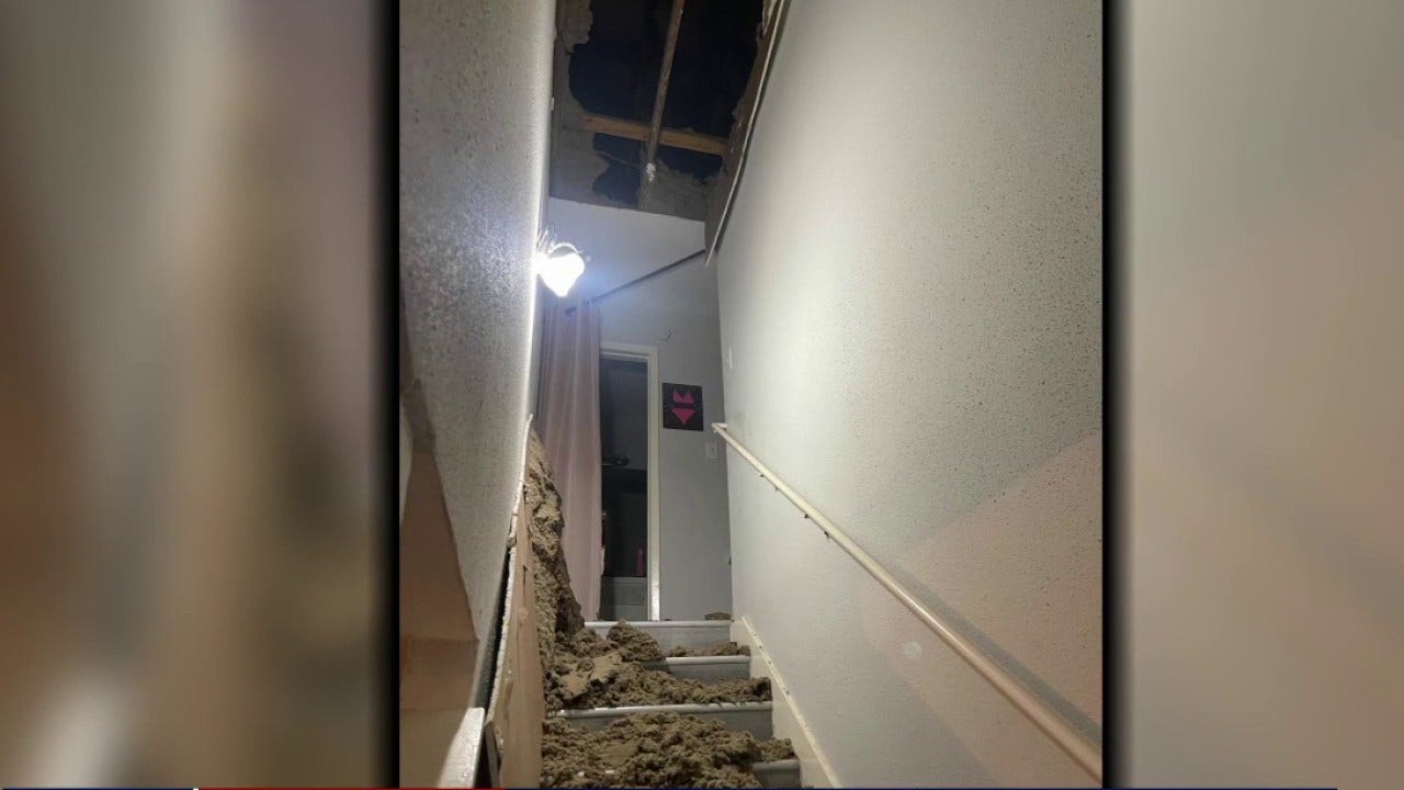 Houston mom says man fell through apartment ceiling while she, daughter ...