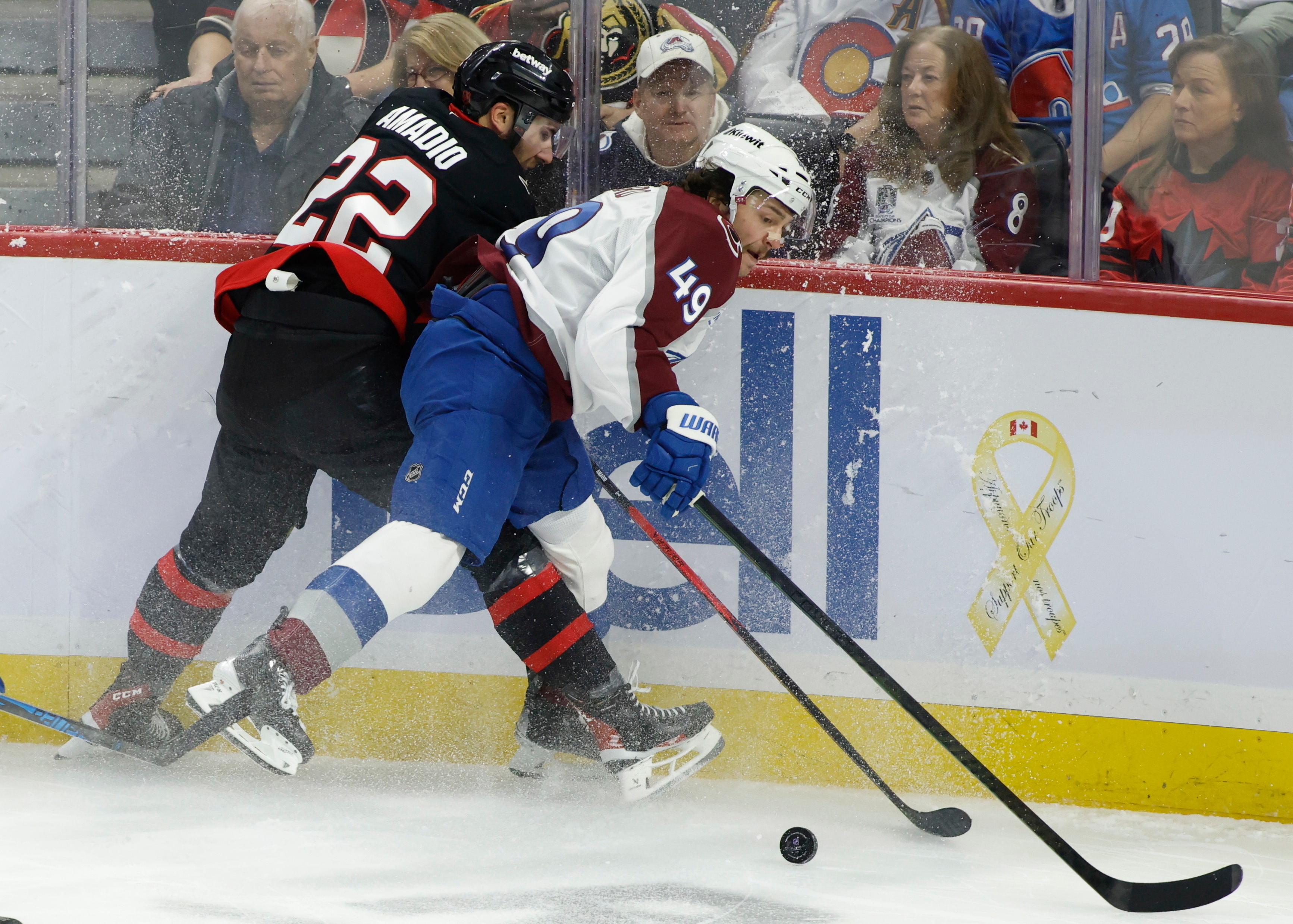 Senators hand league-leading Avalanche 3rd loss in 4 games with 5-2 victory