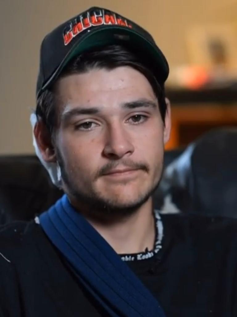 Chilling clip of alleged triple murderer