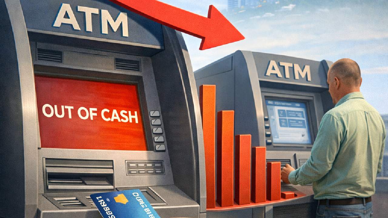 Cash withdrawals from ATMs decline in 2025, says report