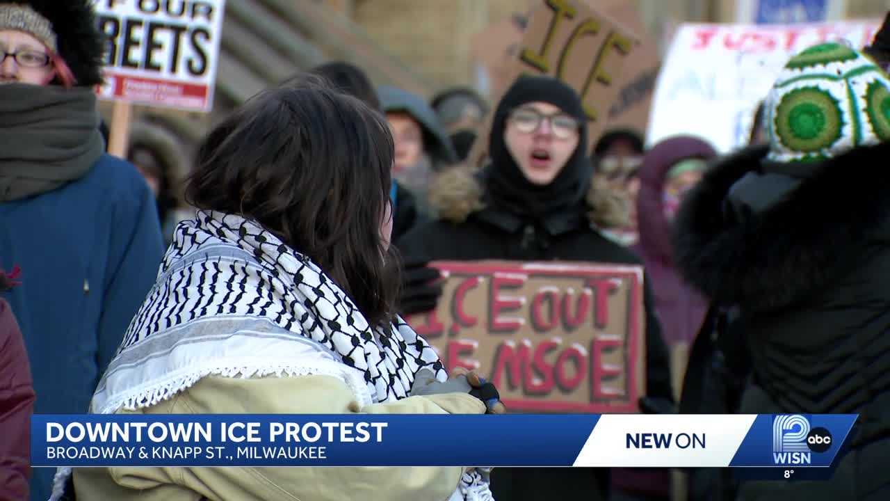 Milwaukee protest groups hold third rally this week over ICE shooting