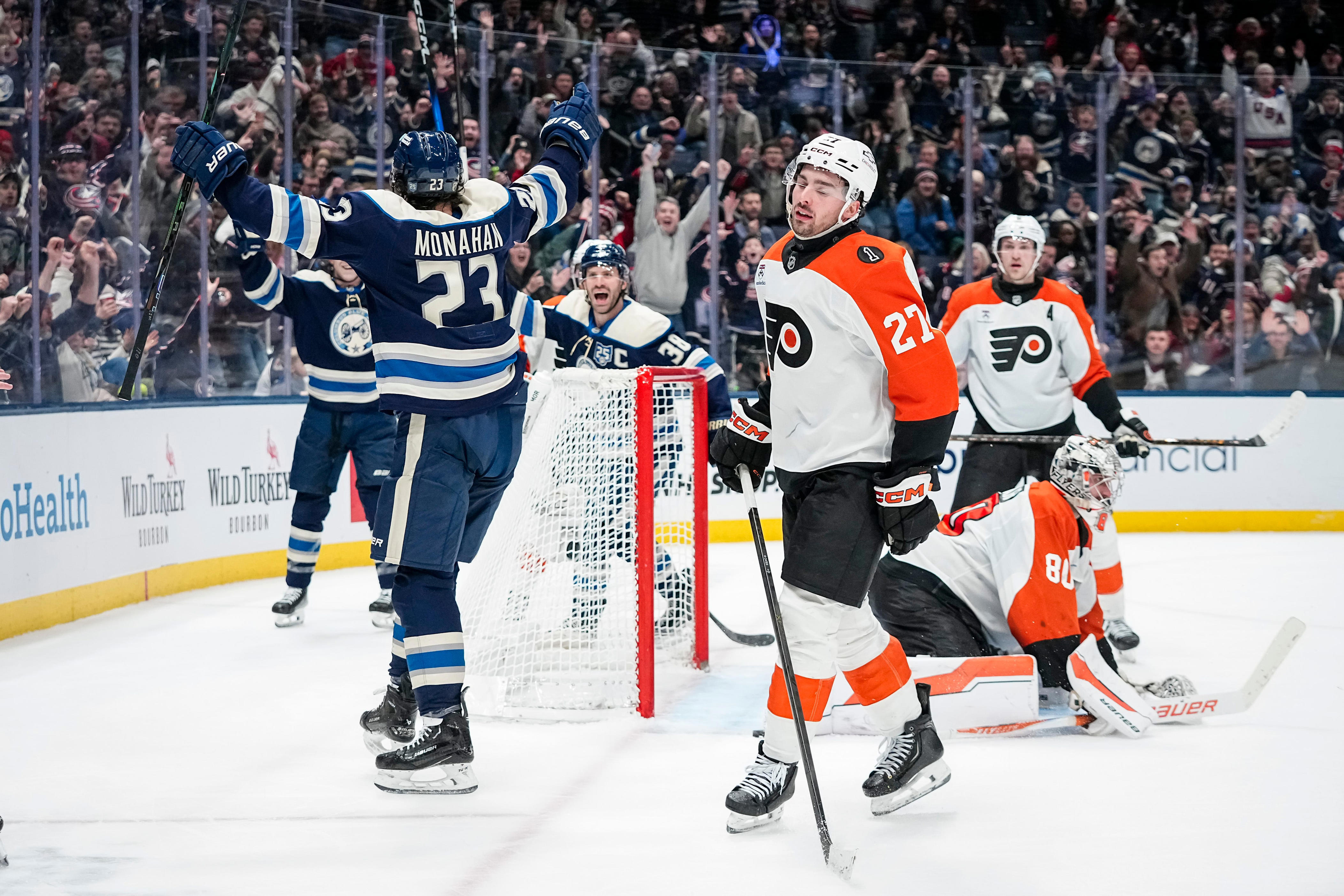 Damon Severson's nifty pass saves the day for Columbus Blue Jackets