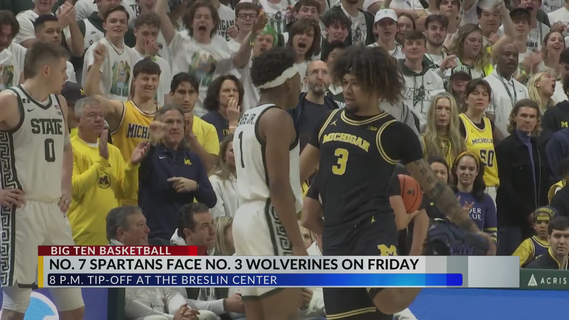 No. 7 Michigan State prepares for first meeting of the season with No ...