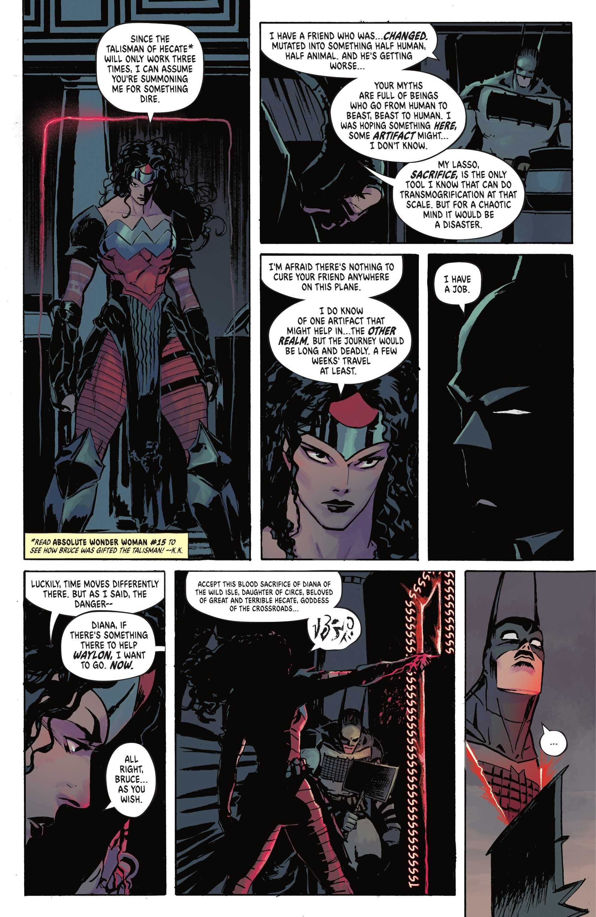 Batman and Wonder Woman go to hell as the Absolute Universe begins a ...