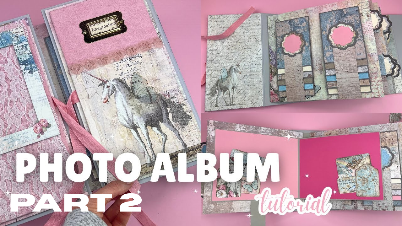 DIY double opening scrapbook album tutorial for crafters part two