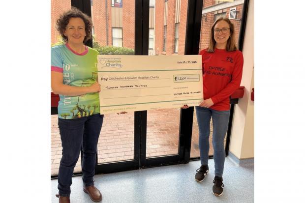 Running club raises more than £1,000 for wellbeing garden at hospital