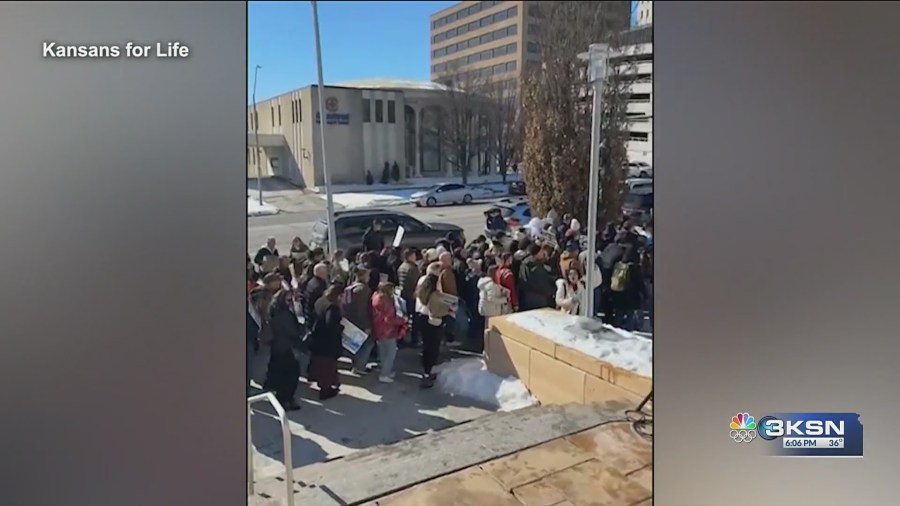 Kansans gather at Statehouse for annual March for Life event