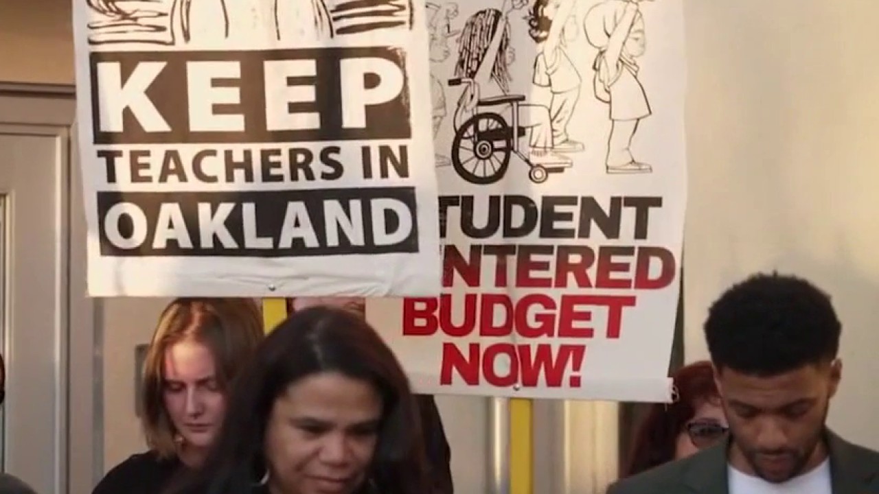 Teachers, parents rally as Oakland Unified School Board weighs cuts to ...