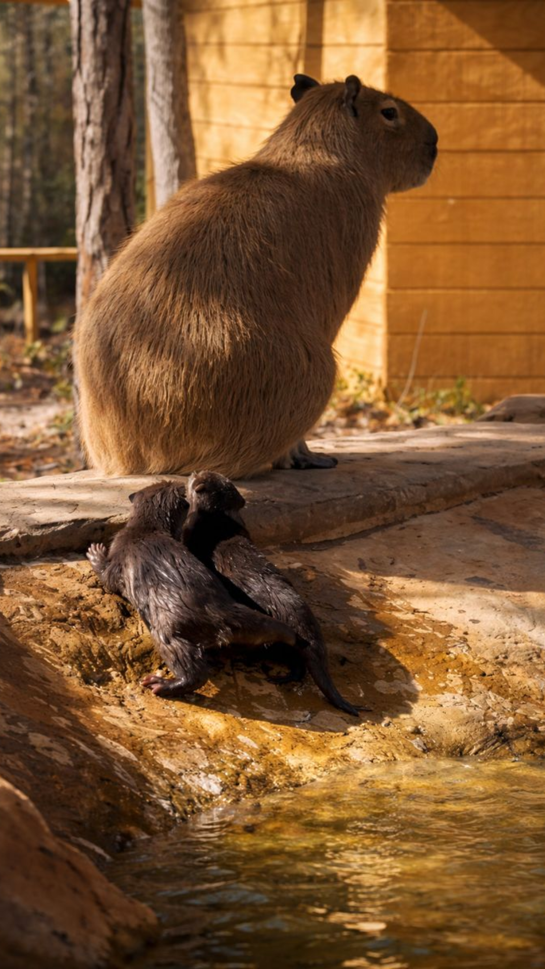 This wildlife standoff ends one way—or does it?