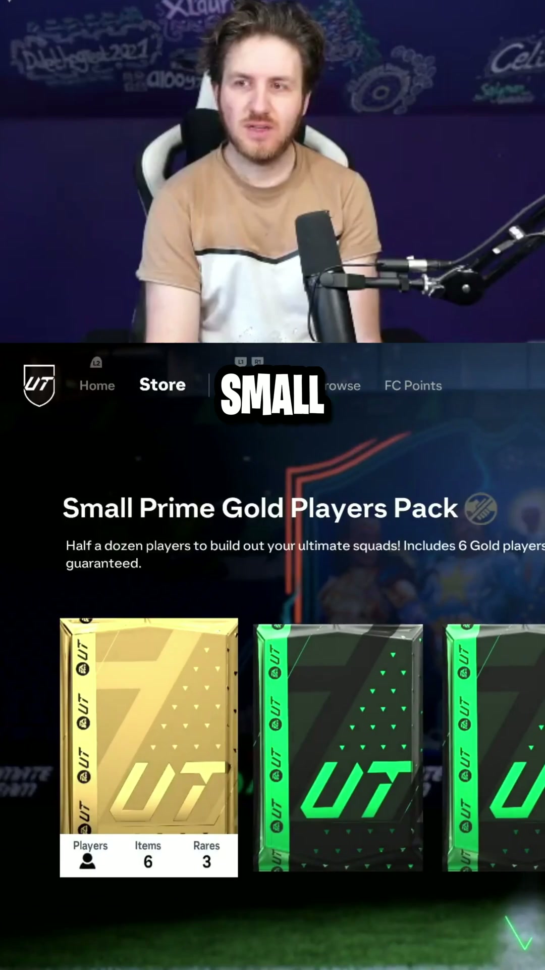 I packed a future star icon in a small gold pack!