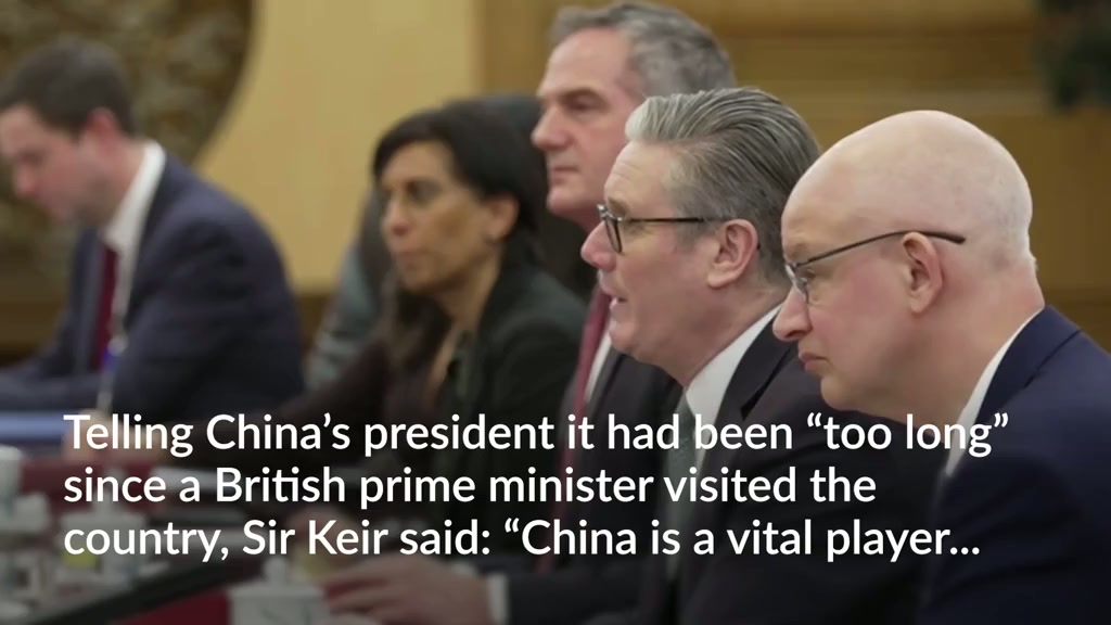 Starmer meets with Xi Jinping in bid for 'more sophisticated' China ties