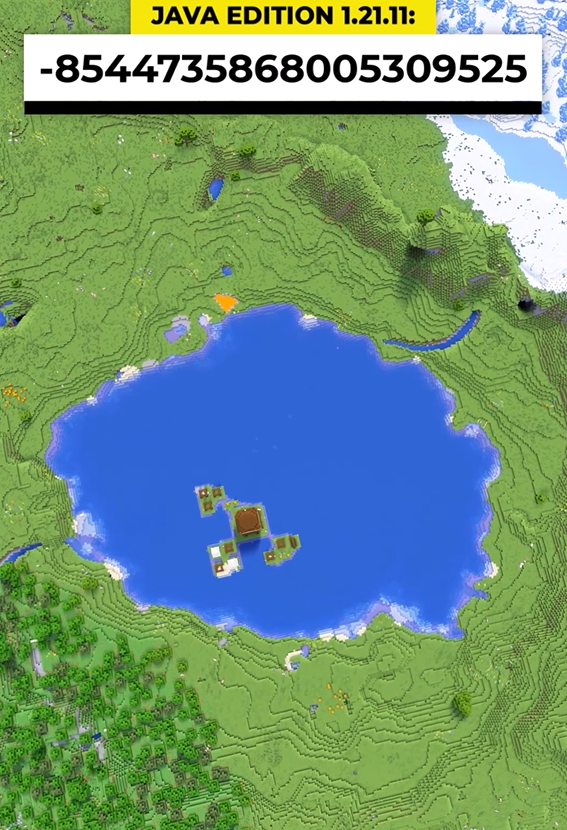 Coolest pillager outpost lake seed in Minecraft | Epic spawn location