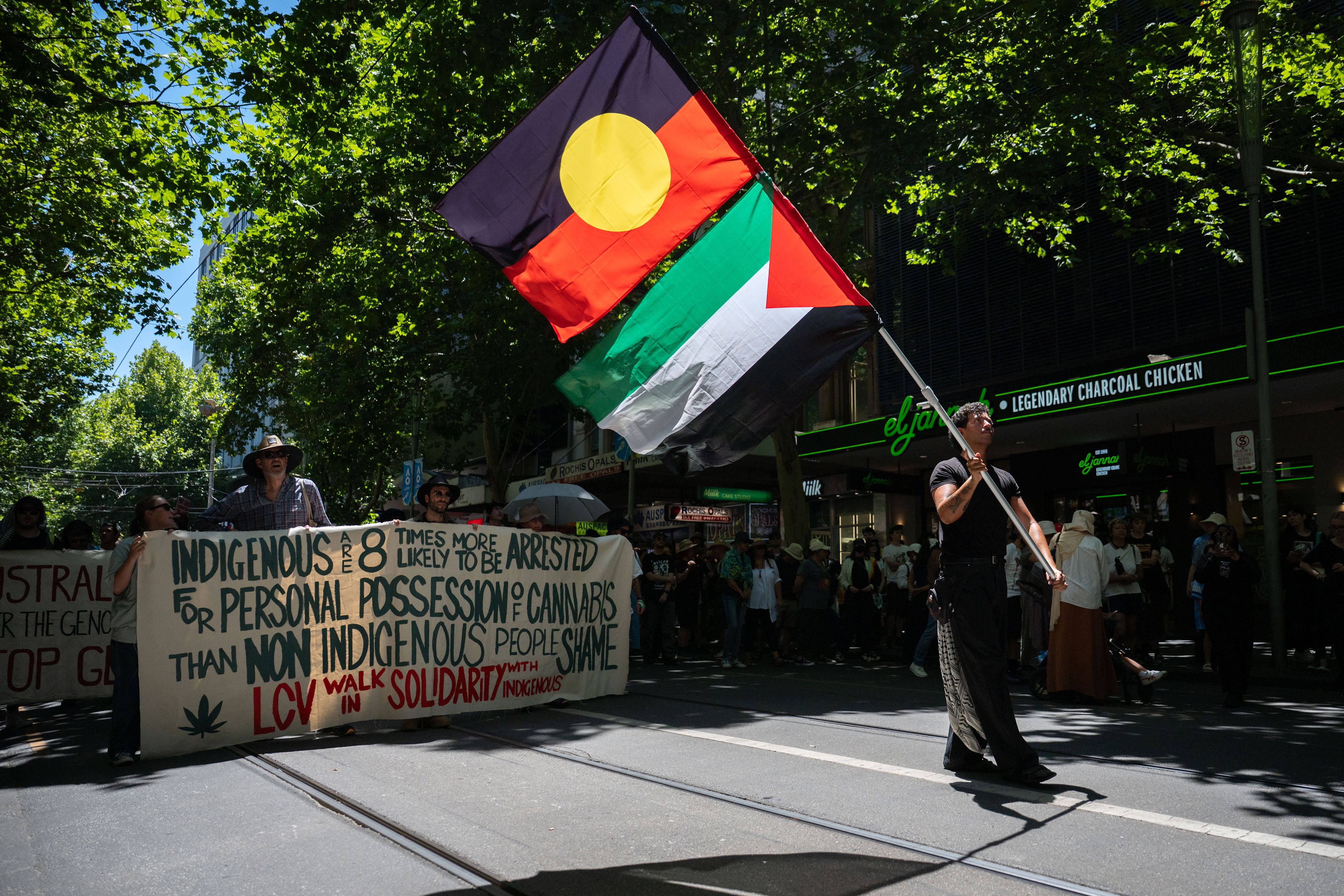 Police probe explosive device thrown at Indigenous protest in Australia