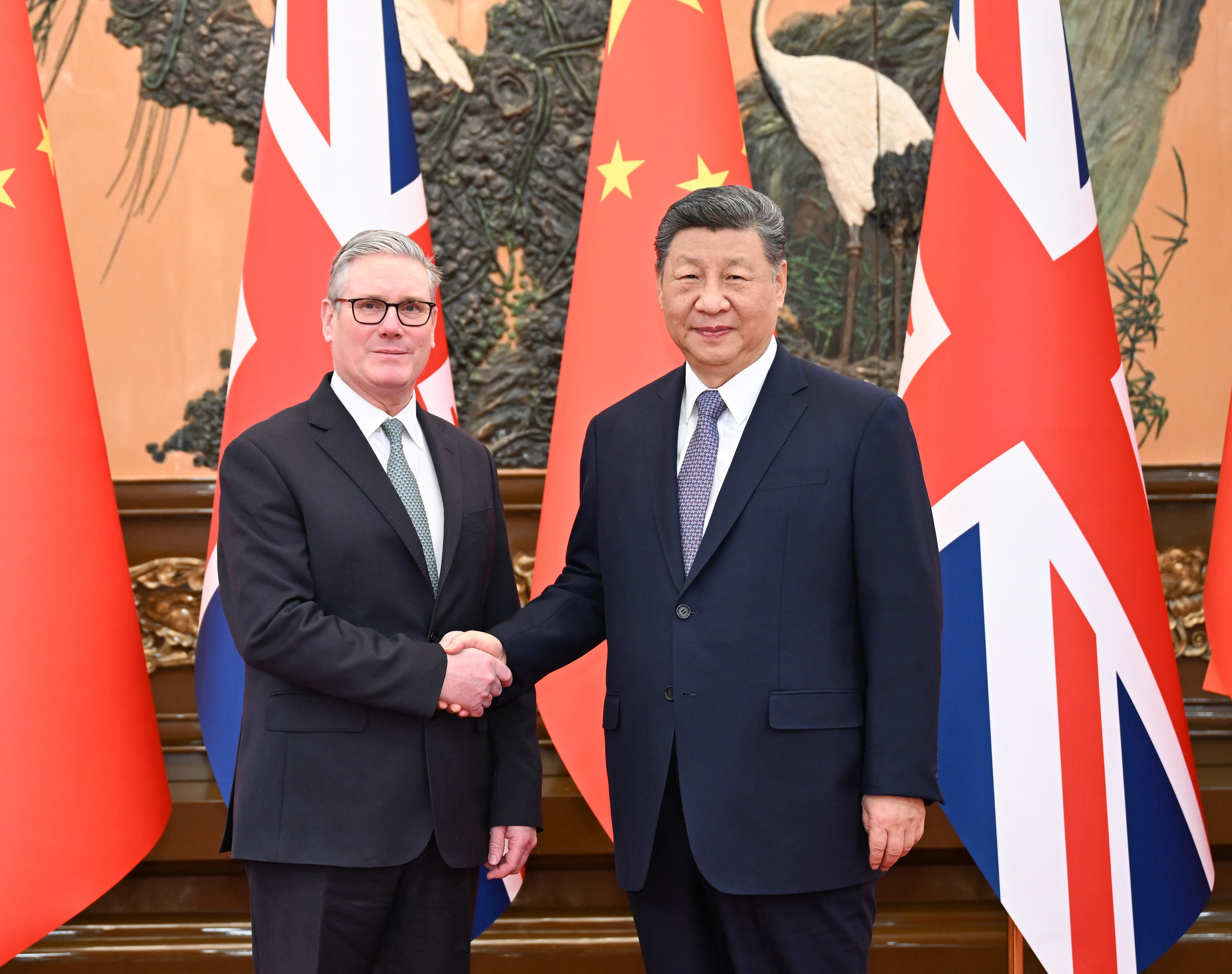British Prime Minister Keir Starmer holds talks with Chinese President ...