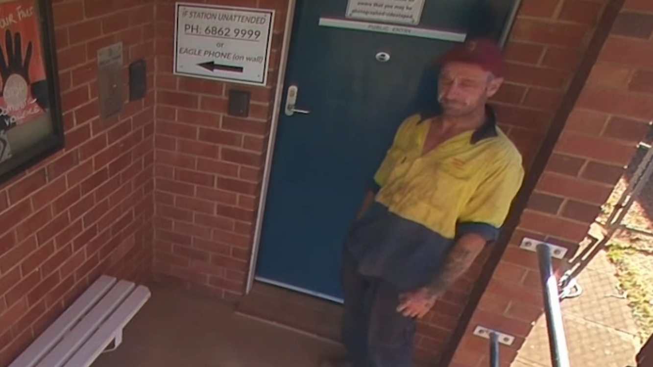 CCTV shows fugitive hours before alleged triple murder