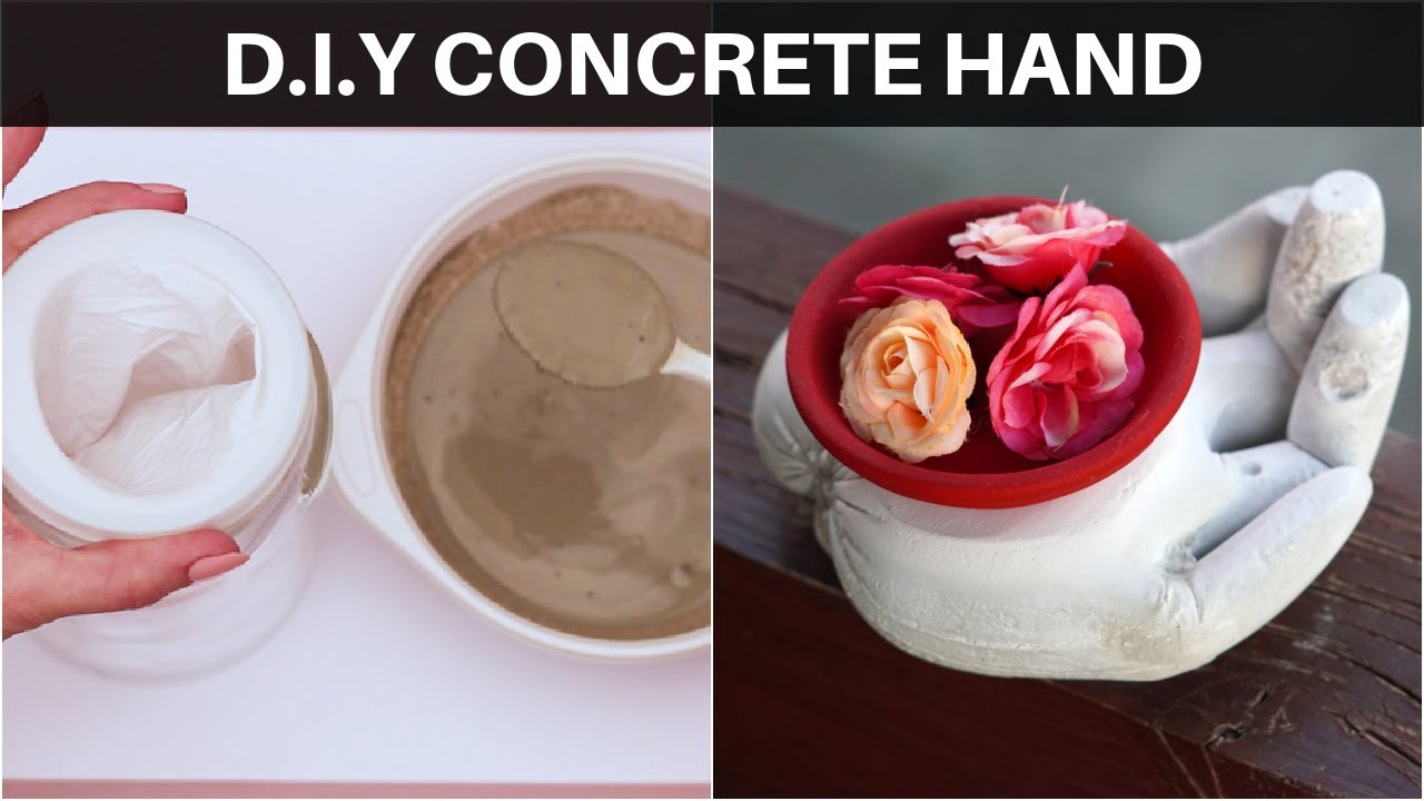 DIY concrete hand
