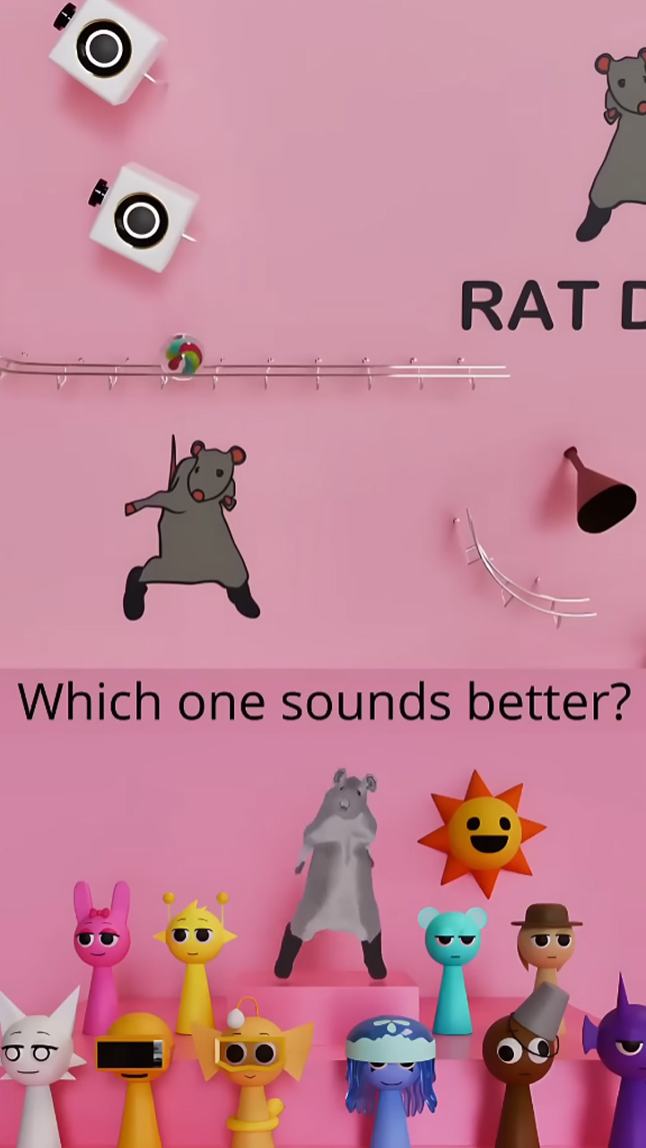 From Marble sounds to real instruments: Rat dance transformation