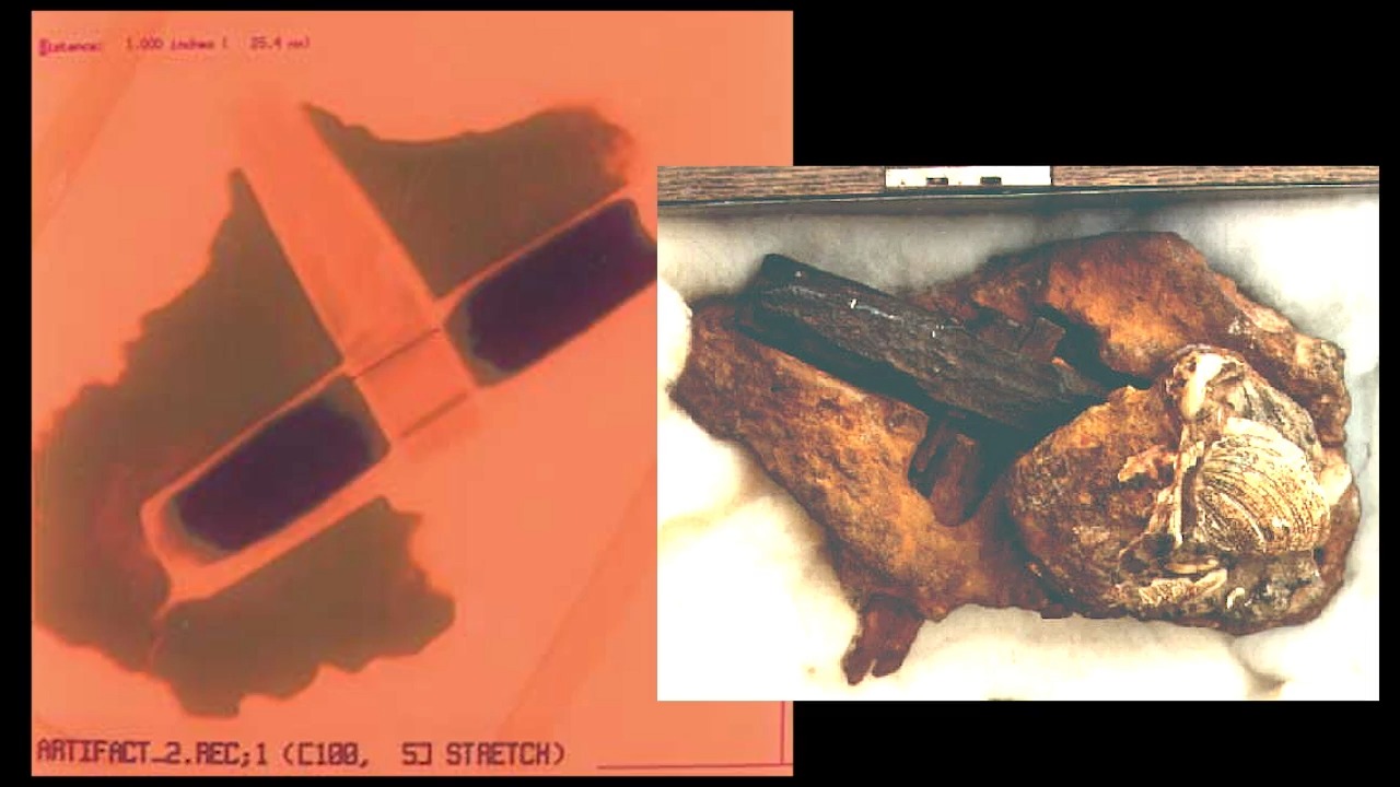 How a modern-looking hammer was found sealed inside ancient rock