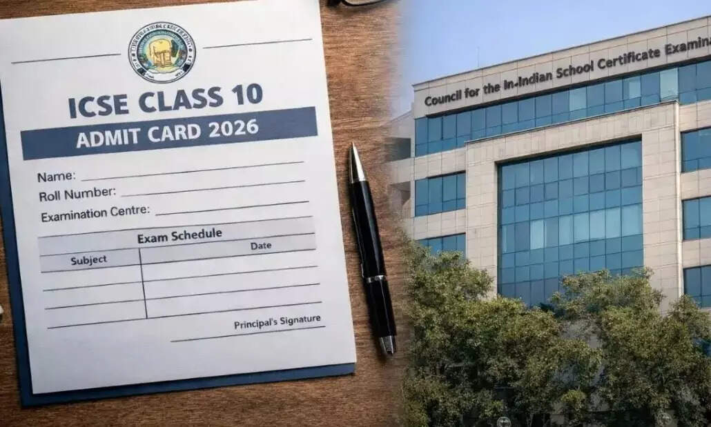 ICSE class 10 admit card 2026 out – exams start Feb 17, download here