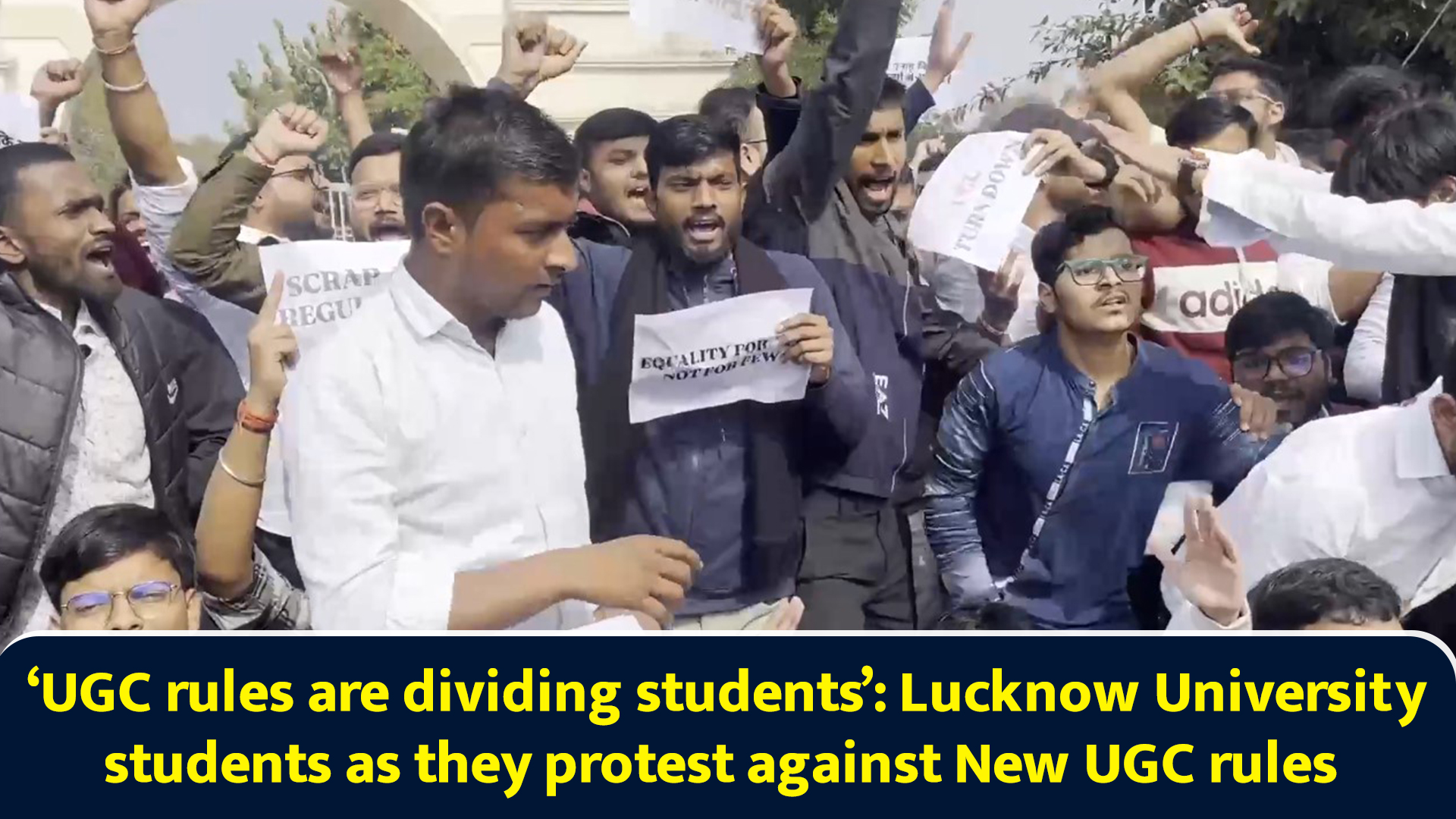 ‘UGC rules are dividing students’: Lucknow University students as they ...