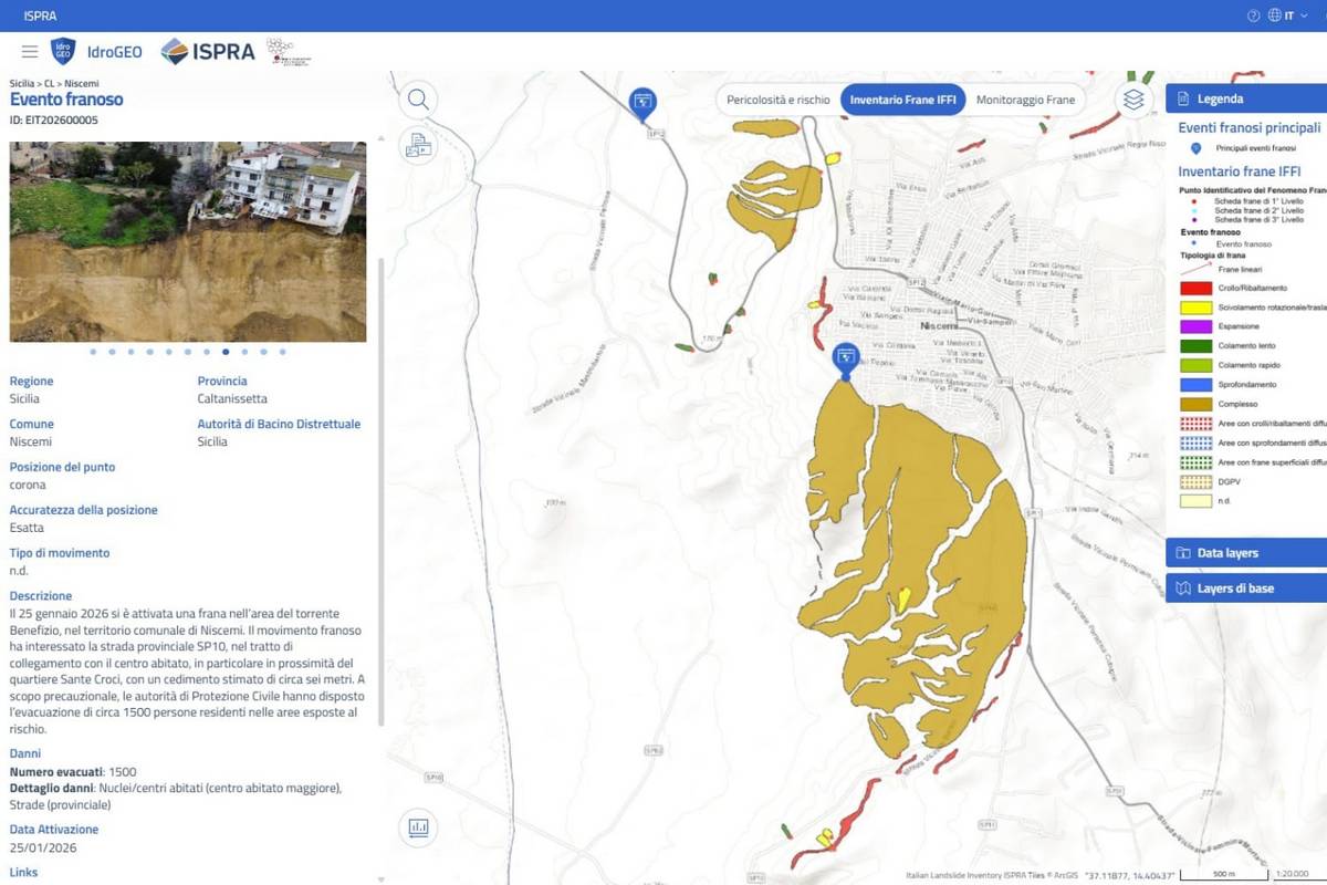 Dal caso Niscemi al rischio nazionale: la mappa fragile dell’Italia