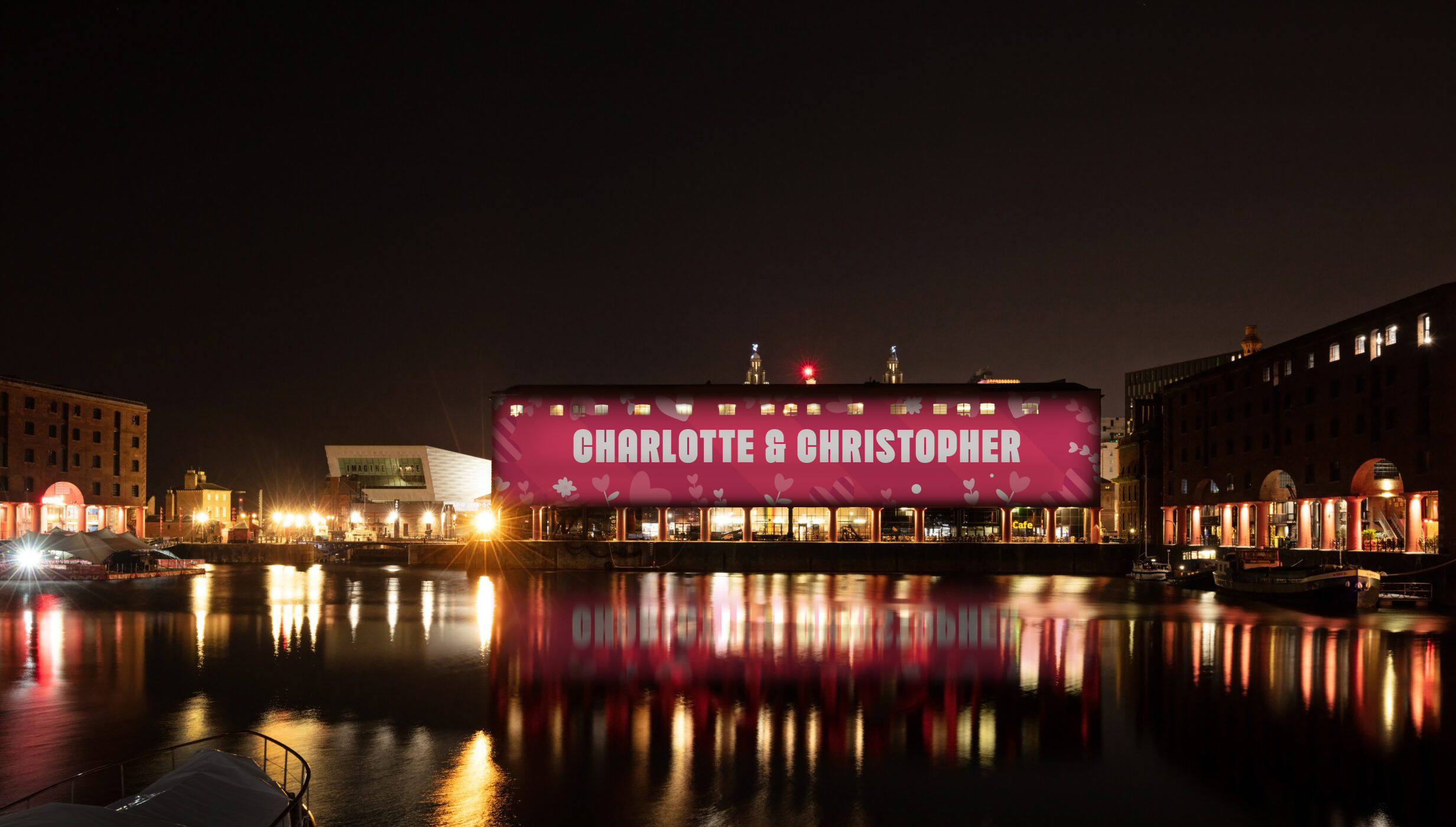 'Luminous display of love' to transform Liverpool's Royal Albert Dock ...