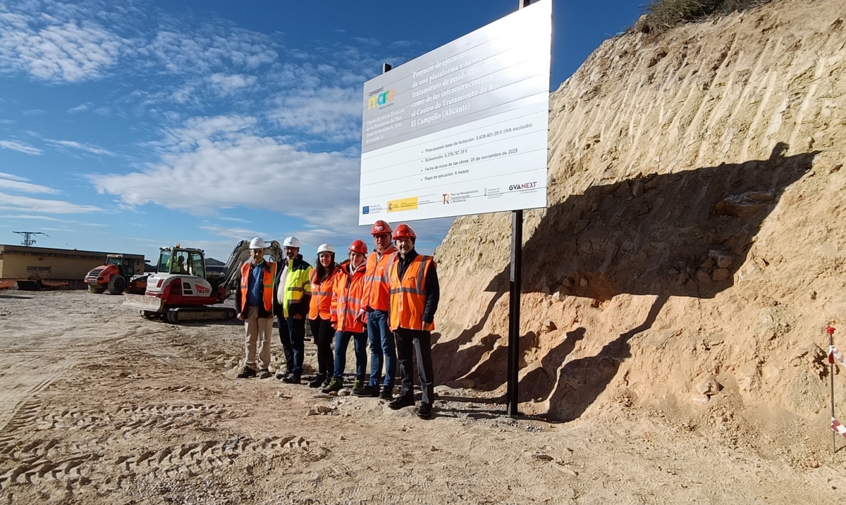 Así avanzan las obras de la futura planta de tratamiento de voluminosos ...