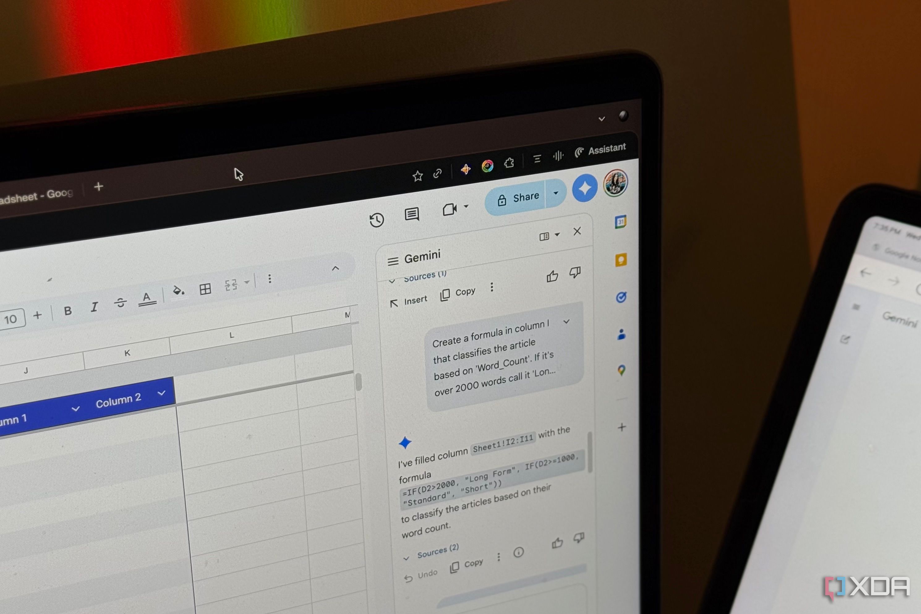 I started using Google Sheets with Gemini, and it’s one of the smartest ...