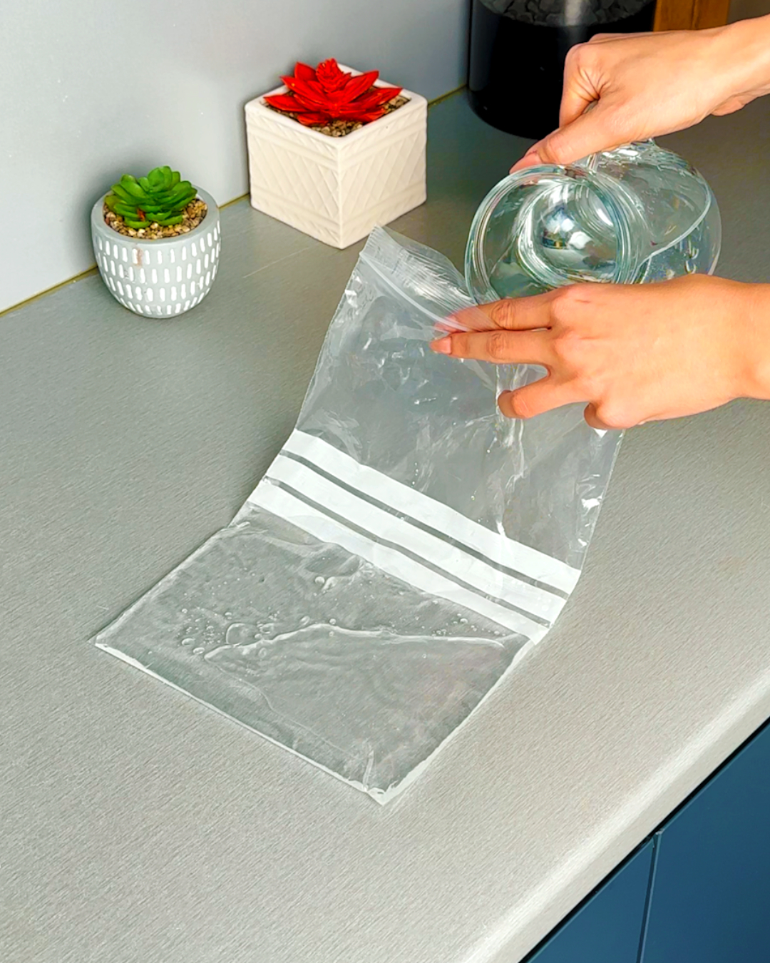 Easy hack for ice without tray🧊