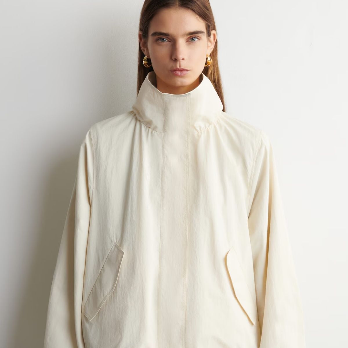 Mark my words—COS's funnel-neck jacket will be spring's first sell-out item