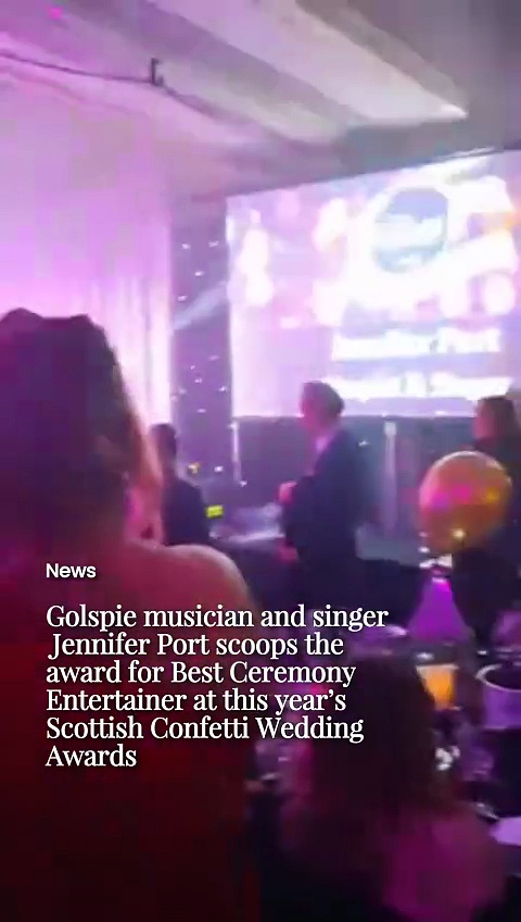 Jennifer Port wins best ceremony entertainer award