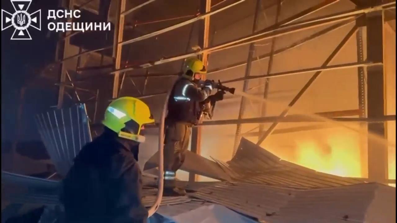 Russia carries out strike on Odesa industrial facility causing heavy damage