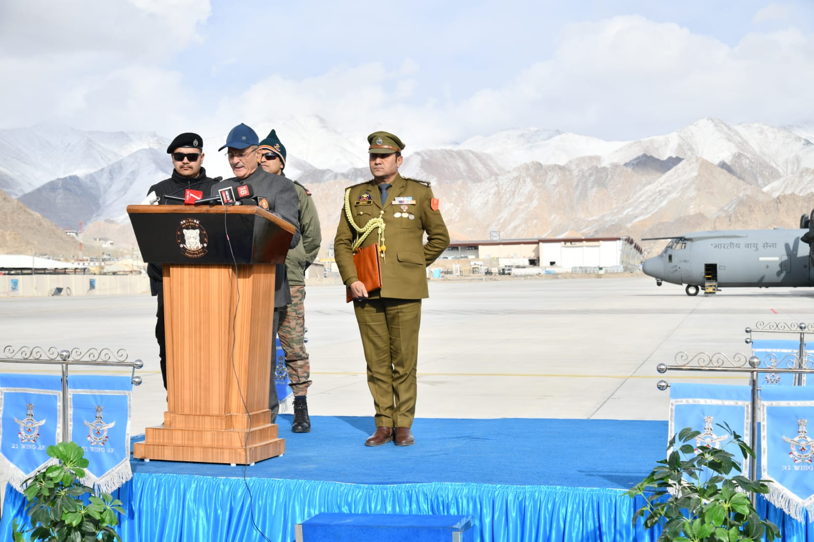 Ladakh LG inaugurates civil aviation infrastructure project in Leh